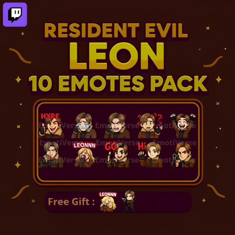 Resident Evil Leon Emote - Etsy