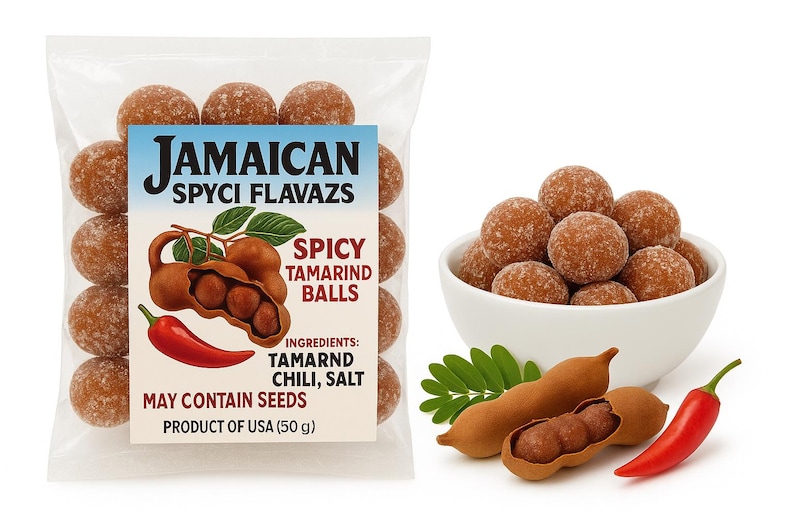 Spicy Jamaican Tamarind Balls: Vegan Chili Candy - Etsy