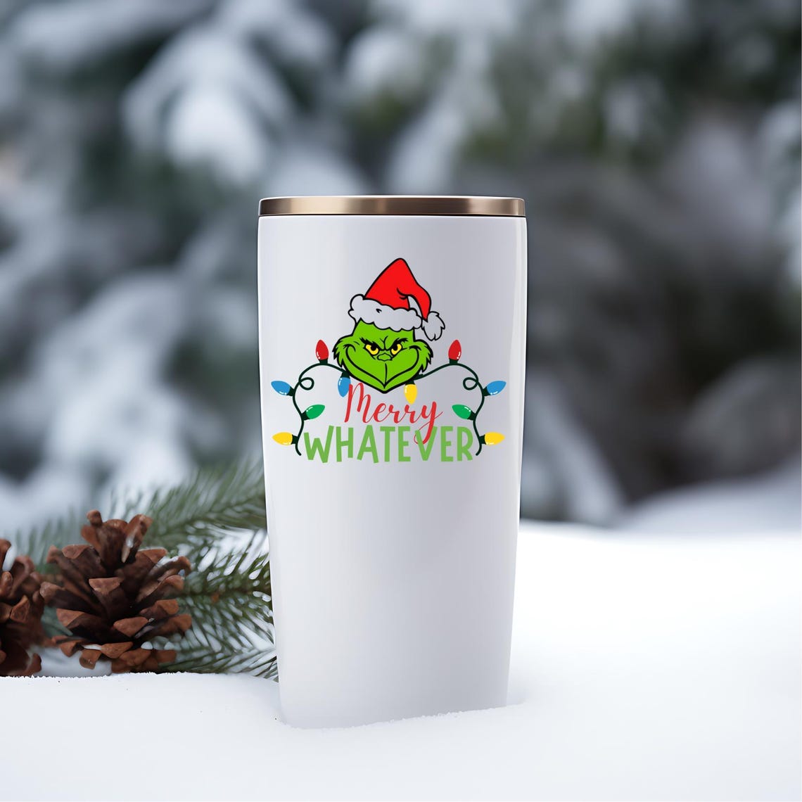 Grinch PNG Christmas SVG Merry Whatever - Etsy