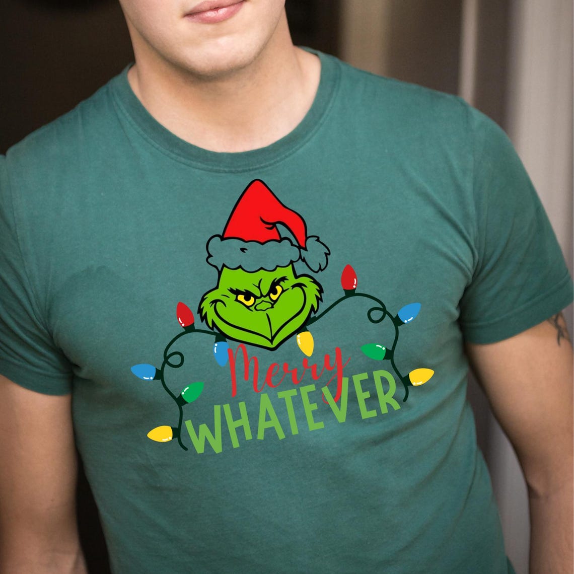 Grinch PNG Christmas SVG Merry Whatever - Etsy