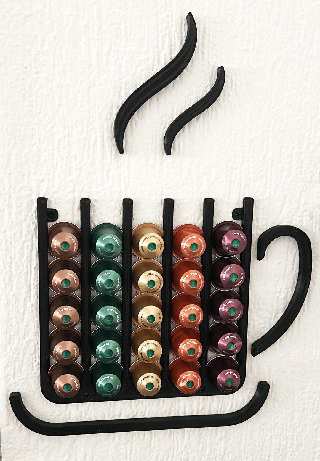 Decorative Capuchino Cup Wall Holder for Nespresso Original Line Coffee ...
