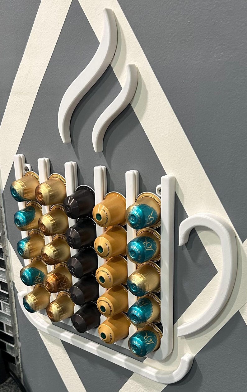 Decorative Capuchino Cup Wall Holder for Nespresso Original Line Coffee ...
