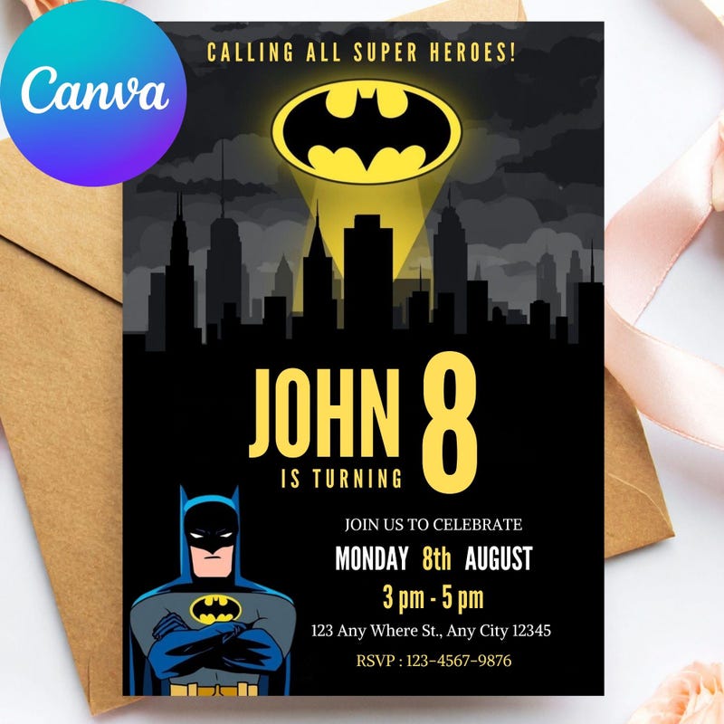 Bat Invitation Cards - Etsy