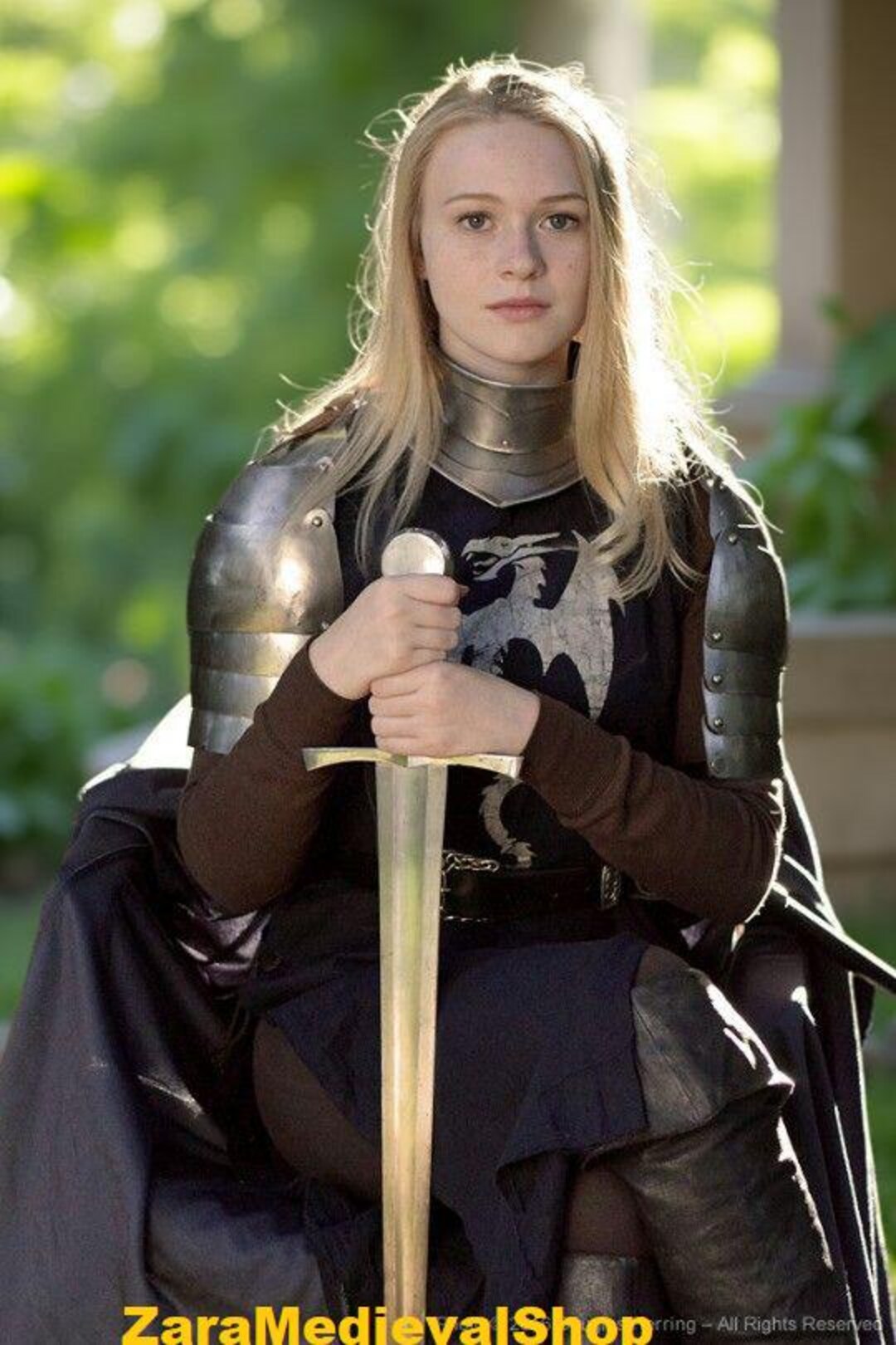 Medieval Armor Pauldrons and Gorget Set – Steel Knight Shoulder Neck ...