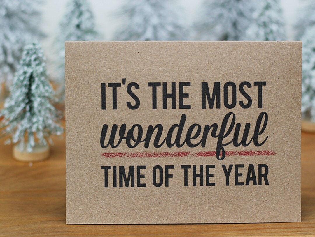 Christmas Cards the Most Wonderful Time of the Year Set of 10 ...