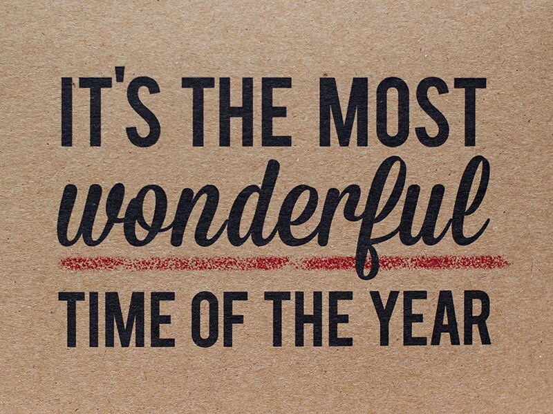 Christmas Cards the Most Wonderful Time of the Year Set of 10 ...