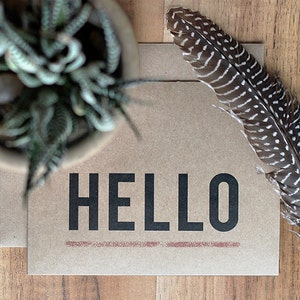 Hello Cards Set of 10 - Etsy