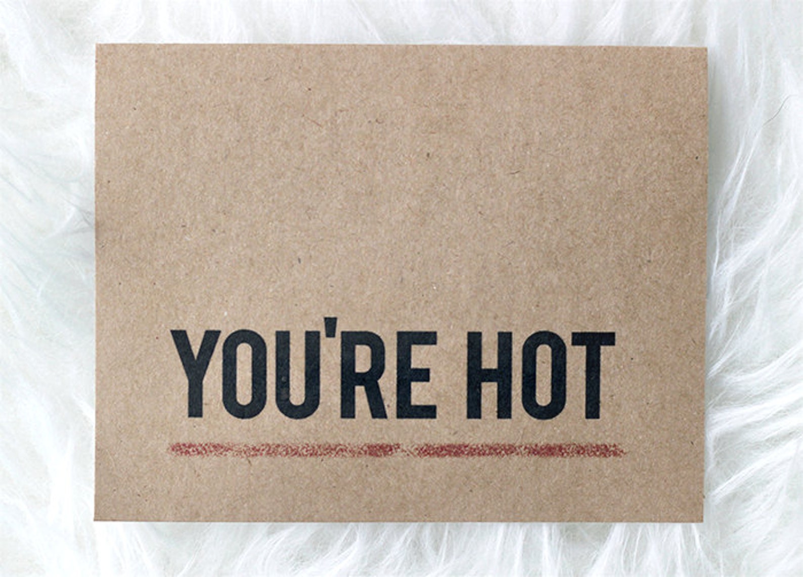 You're Hot Card Recycled Youre Hot Greeting Card - Etsy