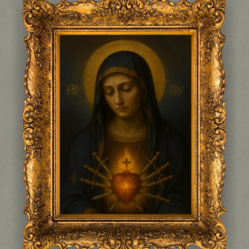 Mary Sorrows Print - Etsy