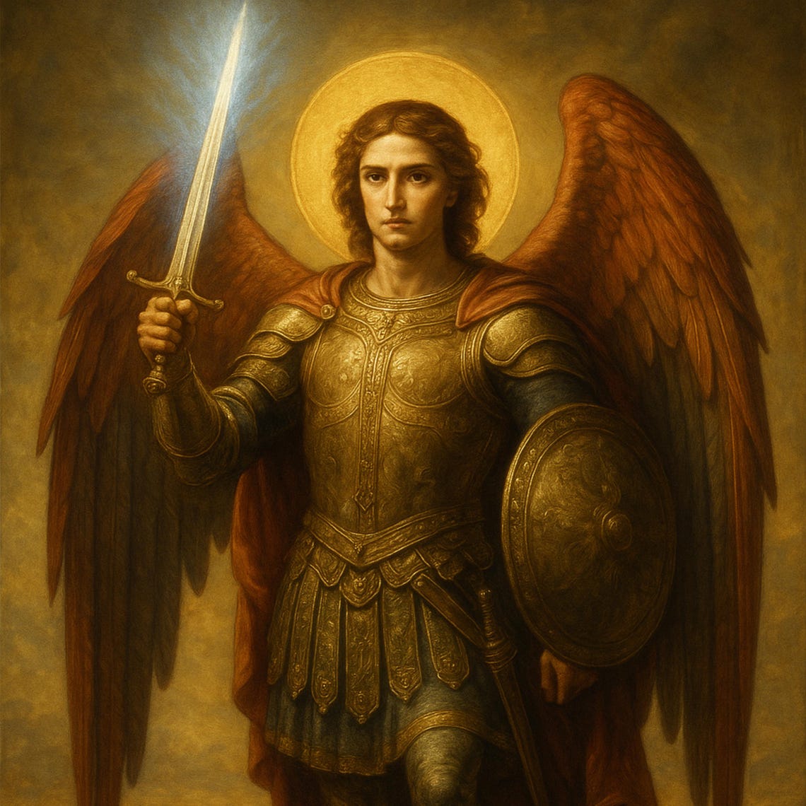 St. Michael Archangel Icon: Byzantine Catholic Art Print (digital ...
