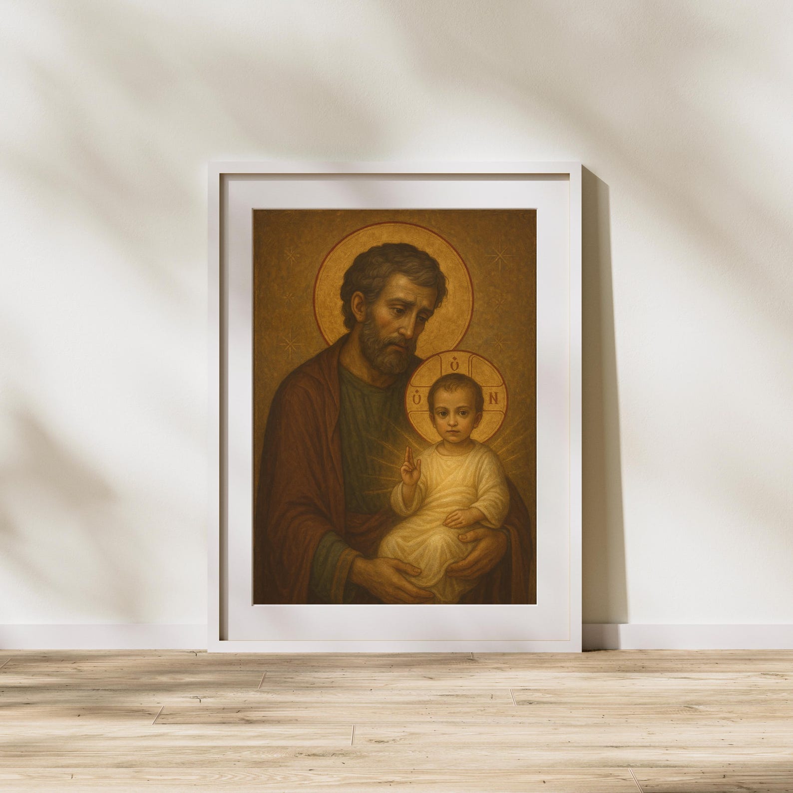 Saint Joseph Byzantine Icon: Catholic Art Printable (digital Download ...