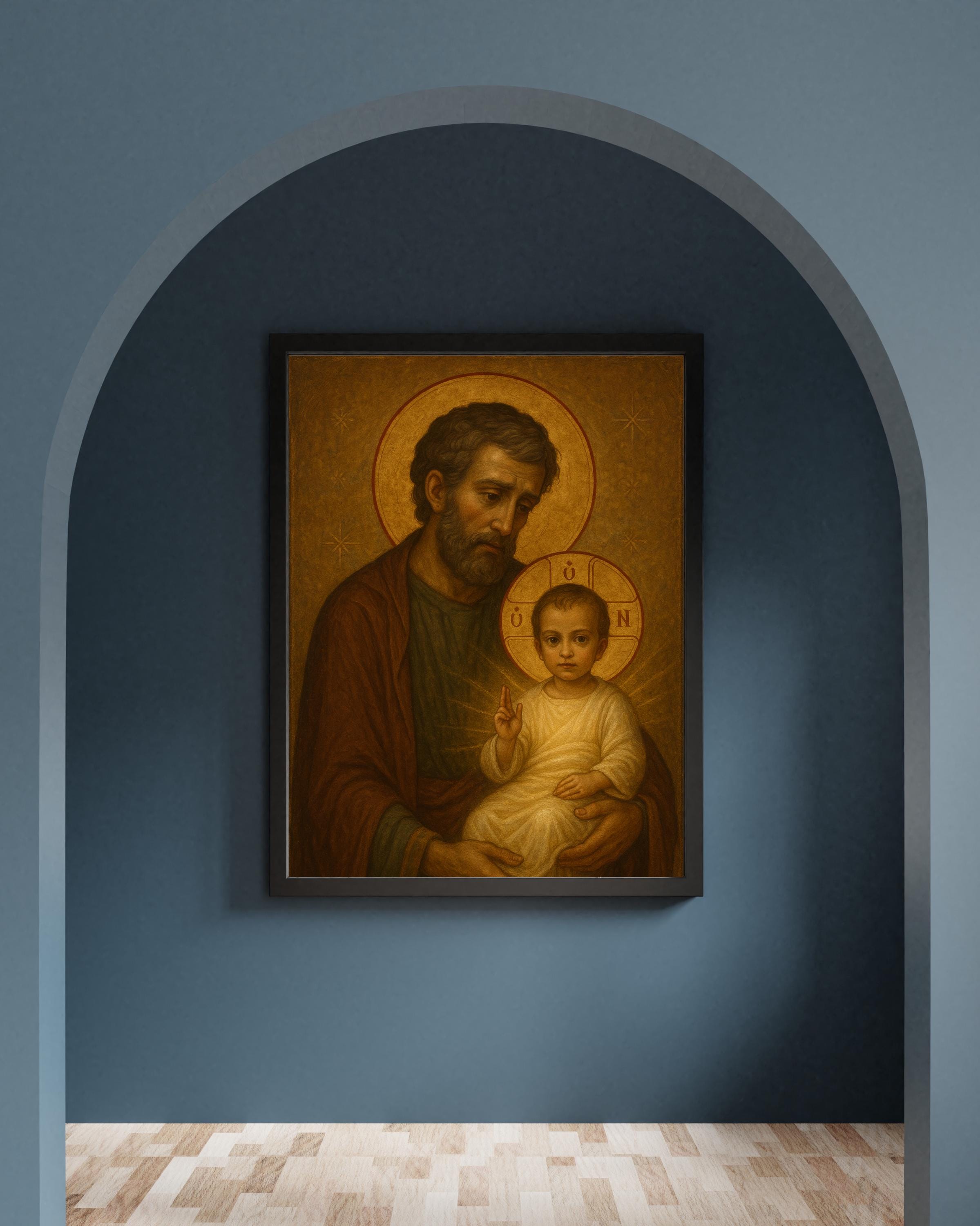 Saint Joseph Byzantine Icon: Catholic Art Printable (digital Download ...