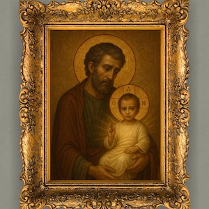 Saint Joseph Byzantine Icon: Catholic Art Printable (digital Download ...