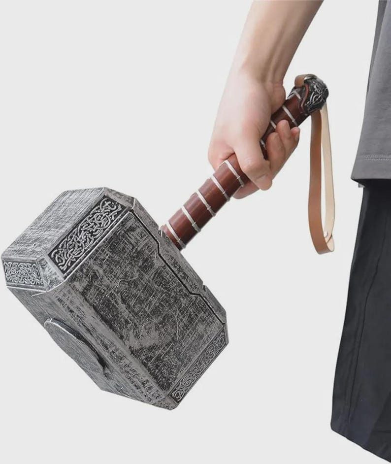 Mjolnir Hammer Replica – Avengers Cosplay Prop, Movie Collectible - Etsy