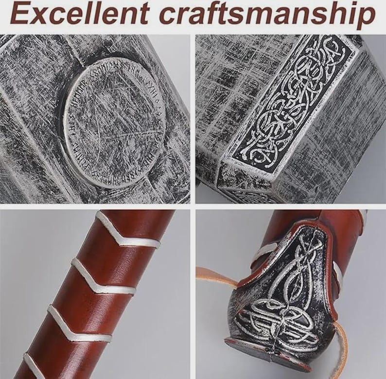 Mjolnir Hammer Replica – Avengers Cosplay Prop, Movie Collectible - Etsy