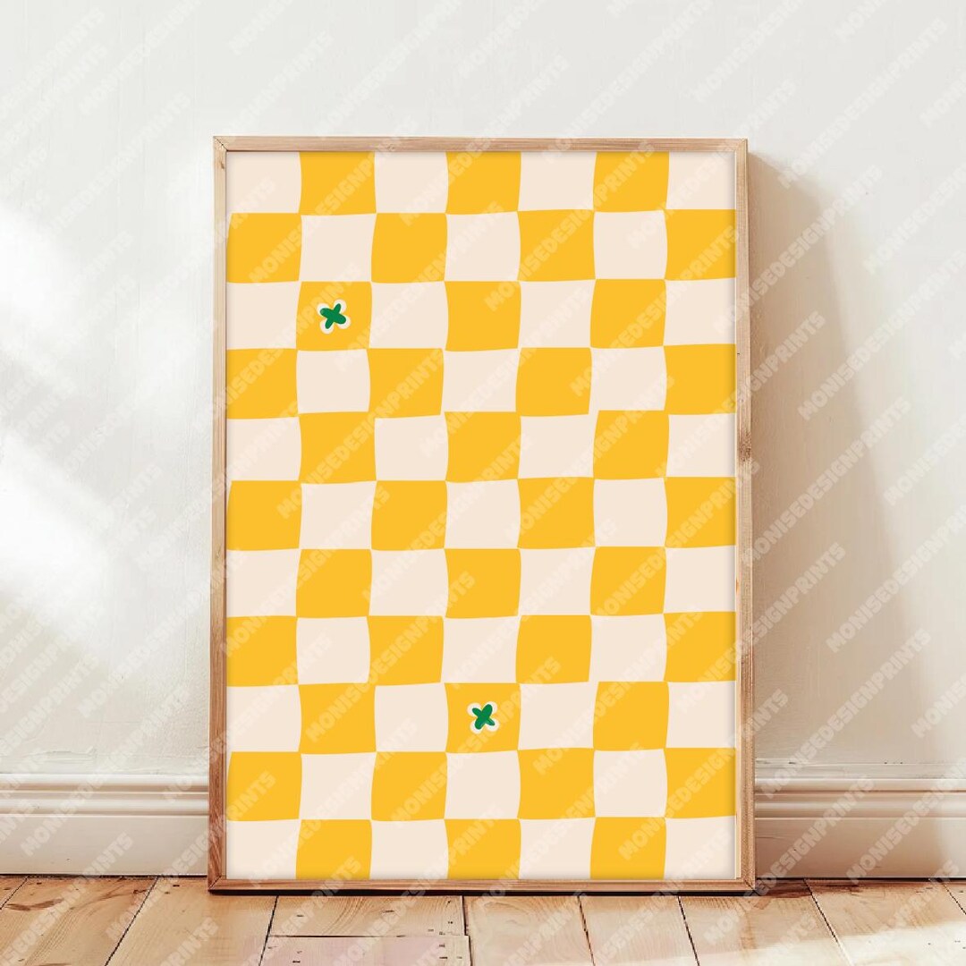 Sunny Tiles Poster – Colorful Printable Art – Digital Download ...