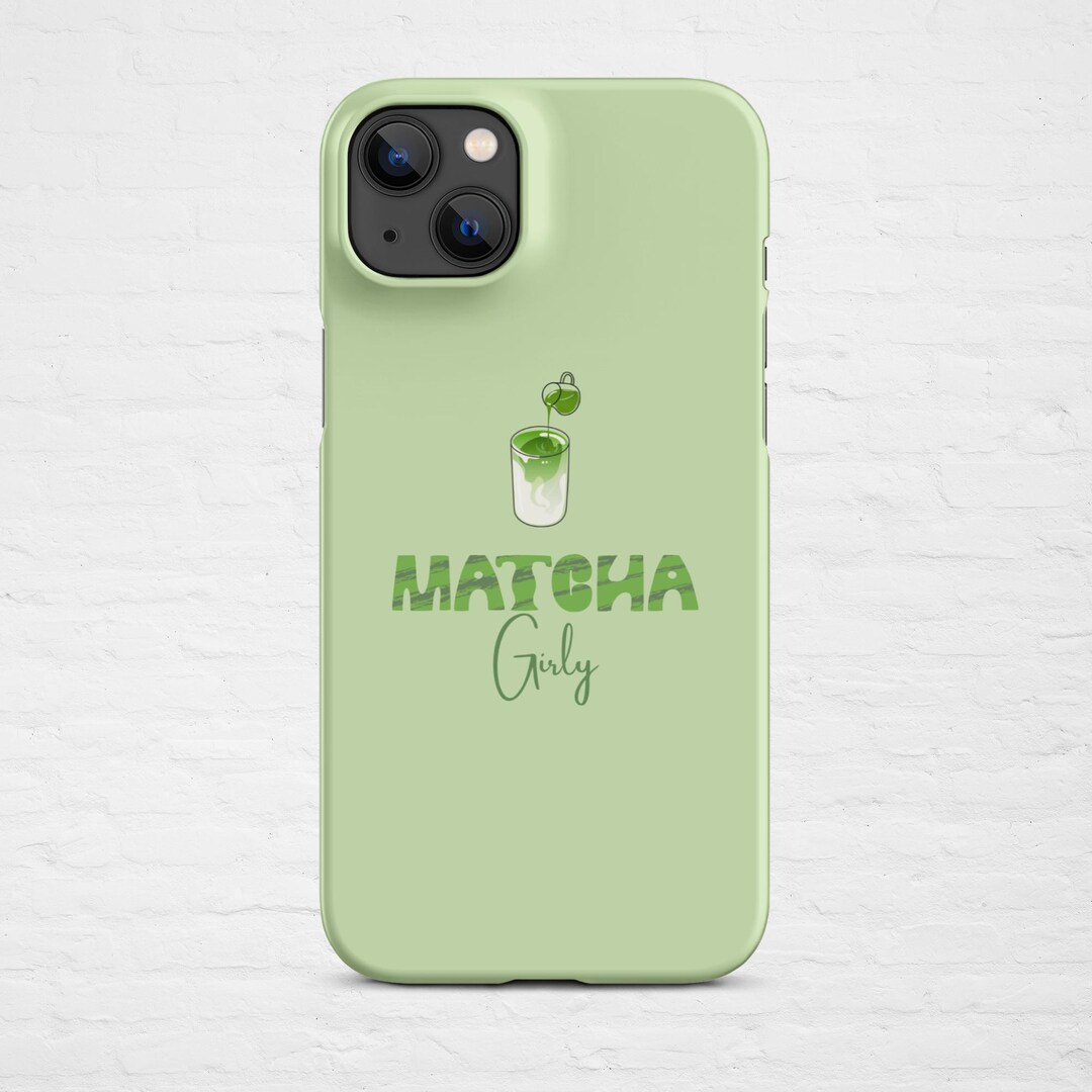 Matcha Girly - Aesthetic, Kawaii, Pastel Green and Minimal Snap Case ...