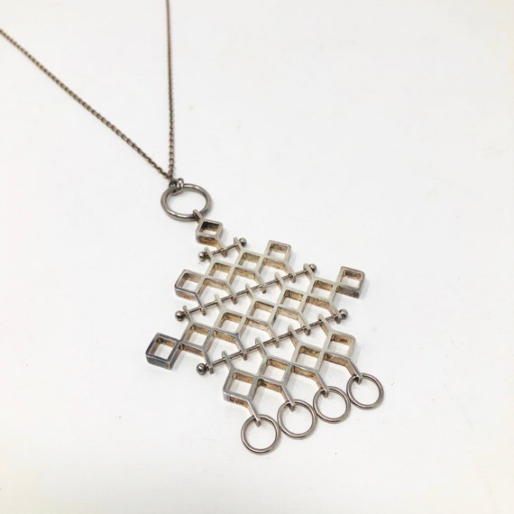 Modernist Jorma Laine Made in Finland Silver Geometri… - Gem