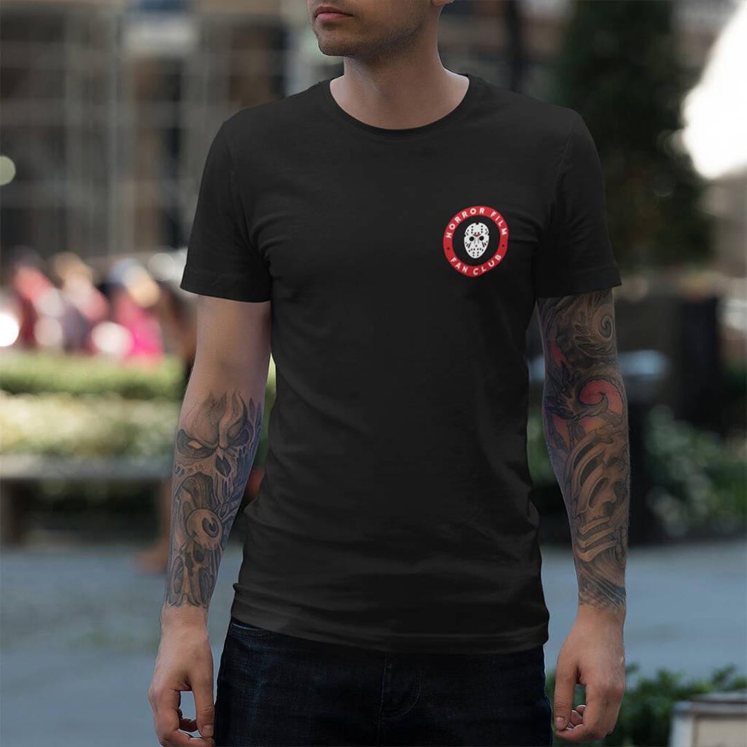 Horror Film Fan Club' Cotton T Shirt - Etsy