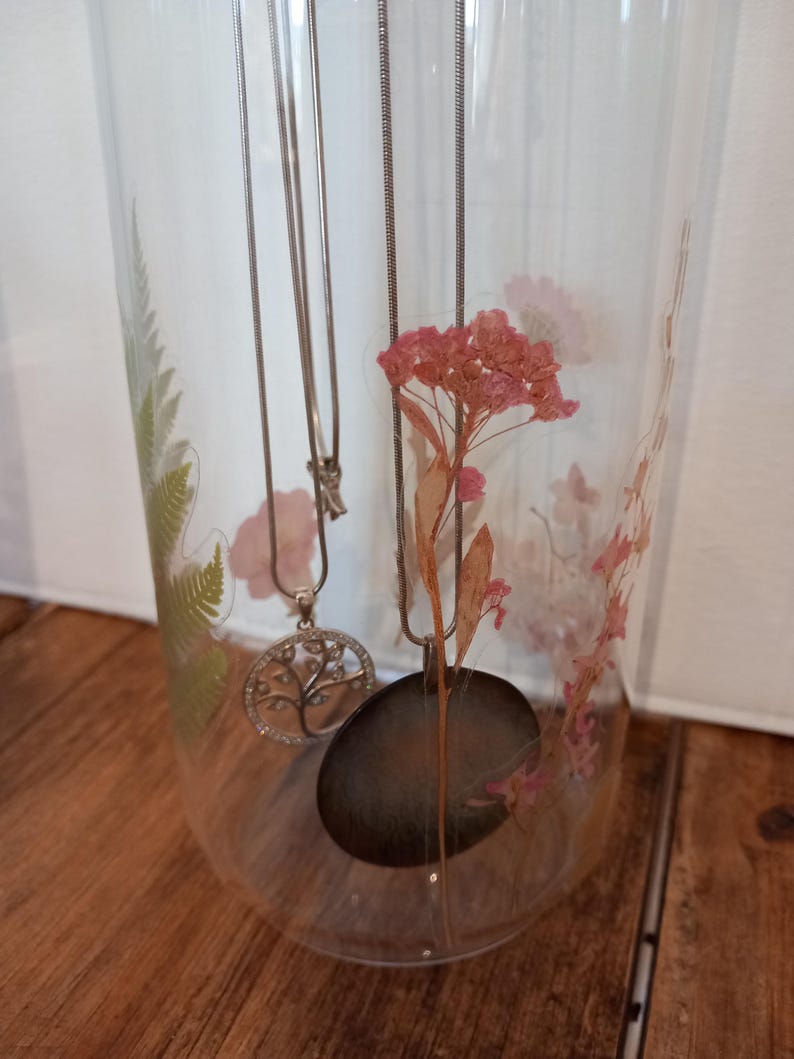 Jewellery Necklace Pendant Display Storage Organiser Jar - Etsy