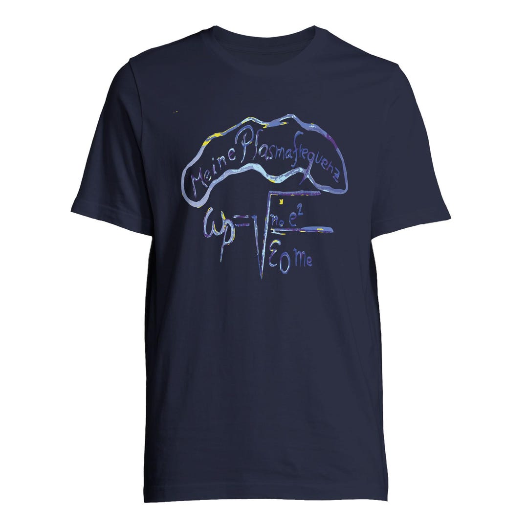 My Plasma Frequency Shirt – Nerdy Physics T-shirt With Formula Art ...