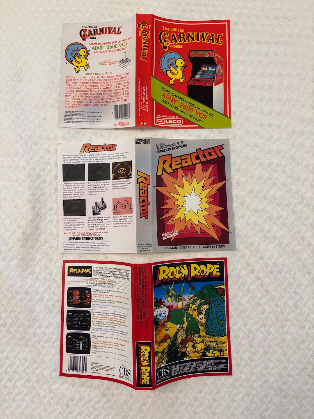 Atari 2600 Retro Video Game Replacement Cover Box Art - Etsy