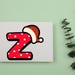 Christmas Alphabet SVG, Santa Hat Letters, Numbers (digital Download ...