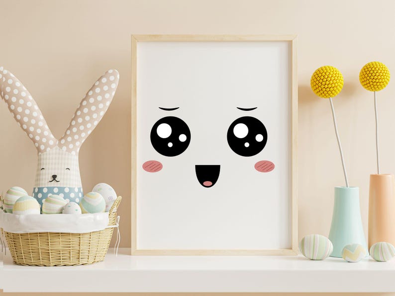 Kawaii Faces Bundles Svg | Cartoon Faces Clipart | Emoticons Cut File ...