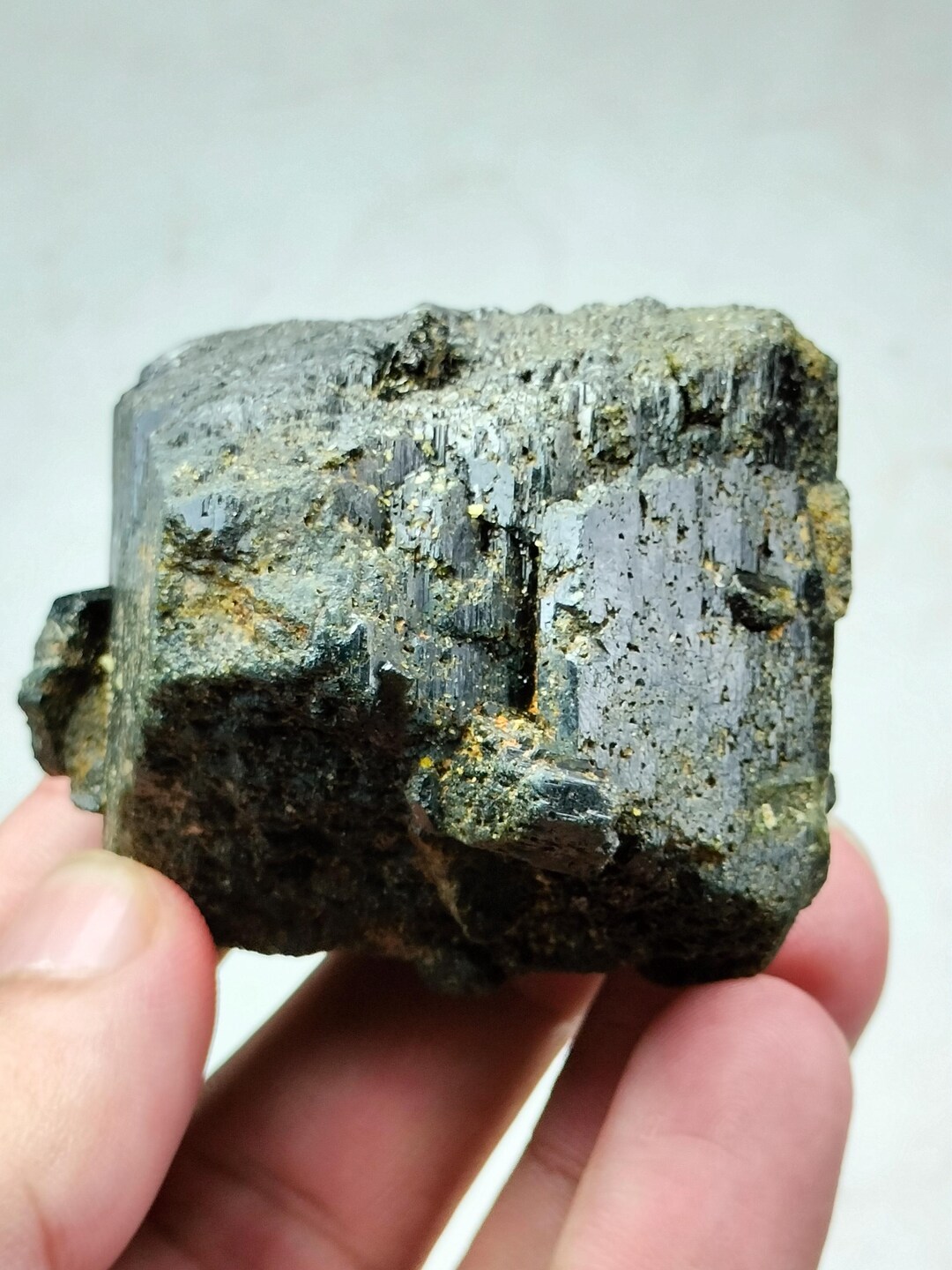 Epidote Magnetite Crystal Pseudomorph, Pakistan Mineral Specimen - Etsy