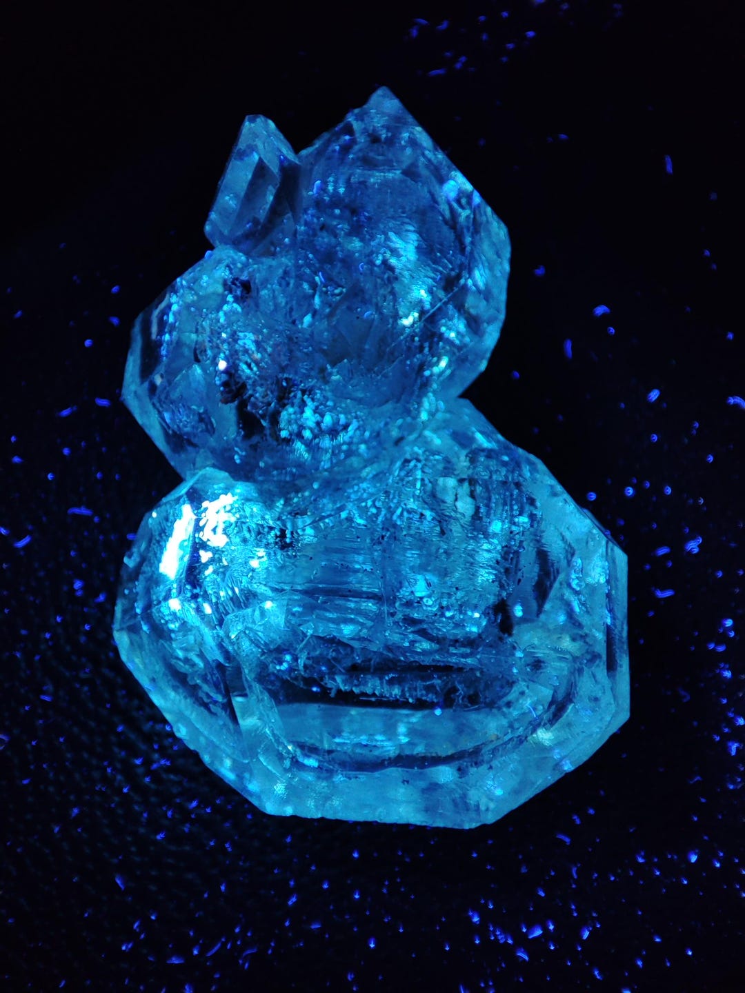 Natural Fluorescent Petroleum Quartz DT Crystal Point From Pak. "8 Gm ...