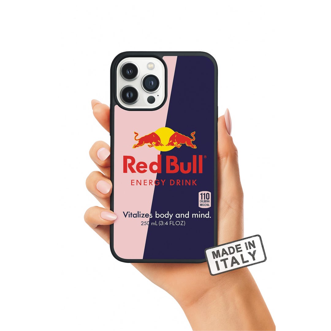 Red Bull iPhone Case: Energy Drink Fan Gift, Made in Italy - Etsy