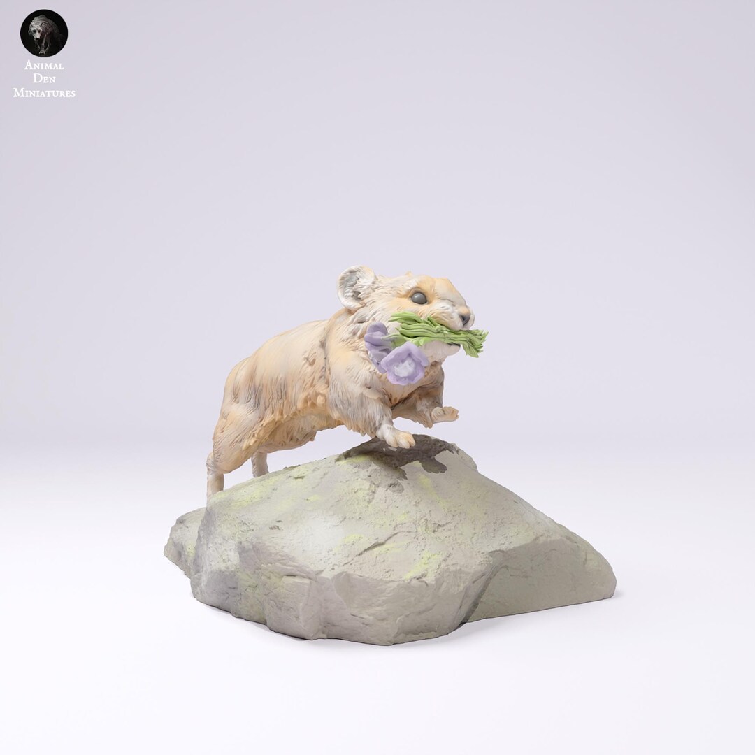 American Pika Running – 3D Printed Model - Unpainted - Animals ...