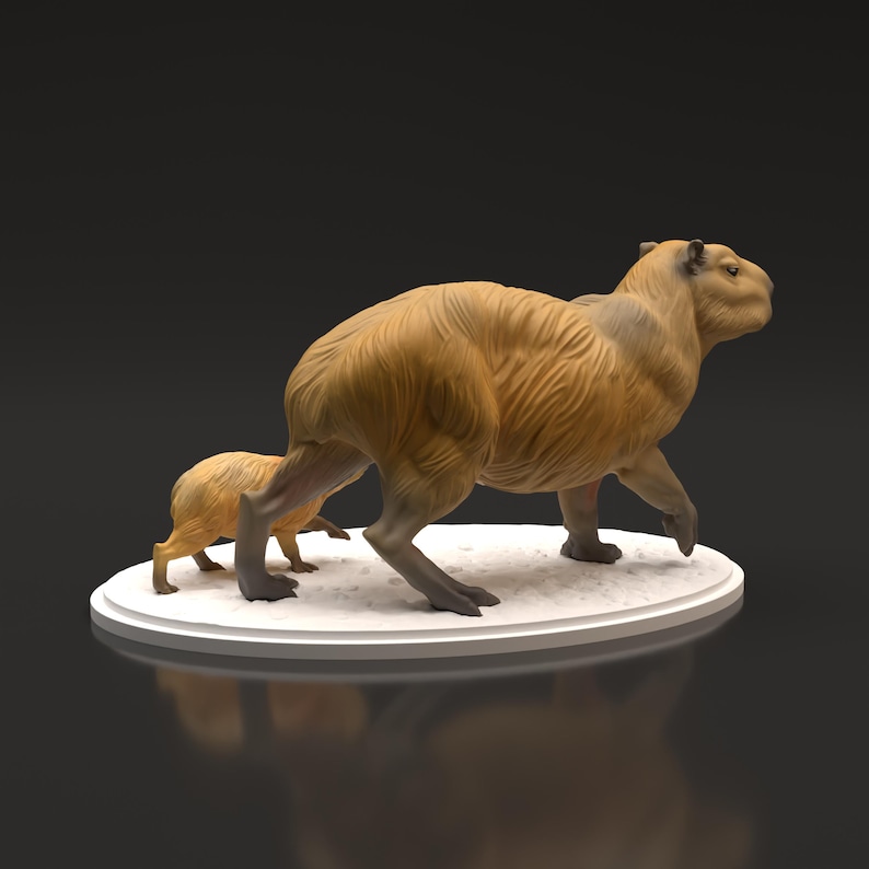Capybaras – 3D Printed Model - Unpainted - Animals Miniatures - Resin ...