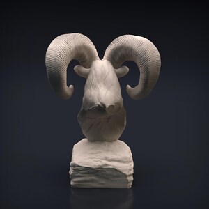 Ram Bust – 3D Printed Model - Unpainted - Animals Miniatures - Resin - Etsy