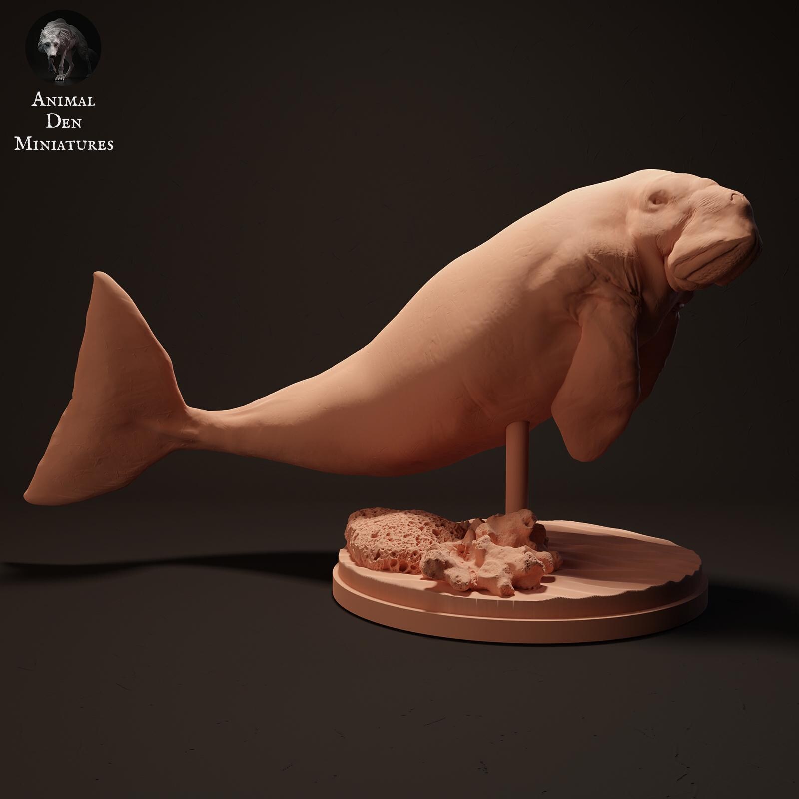 Dugong – 3D Printed Model - Unpainted - Animals Miniatures - Resin - Etsy
