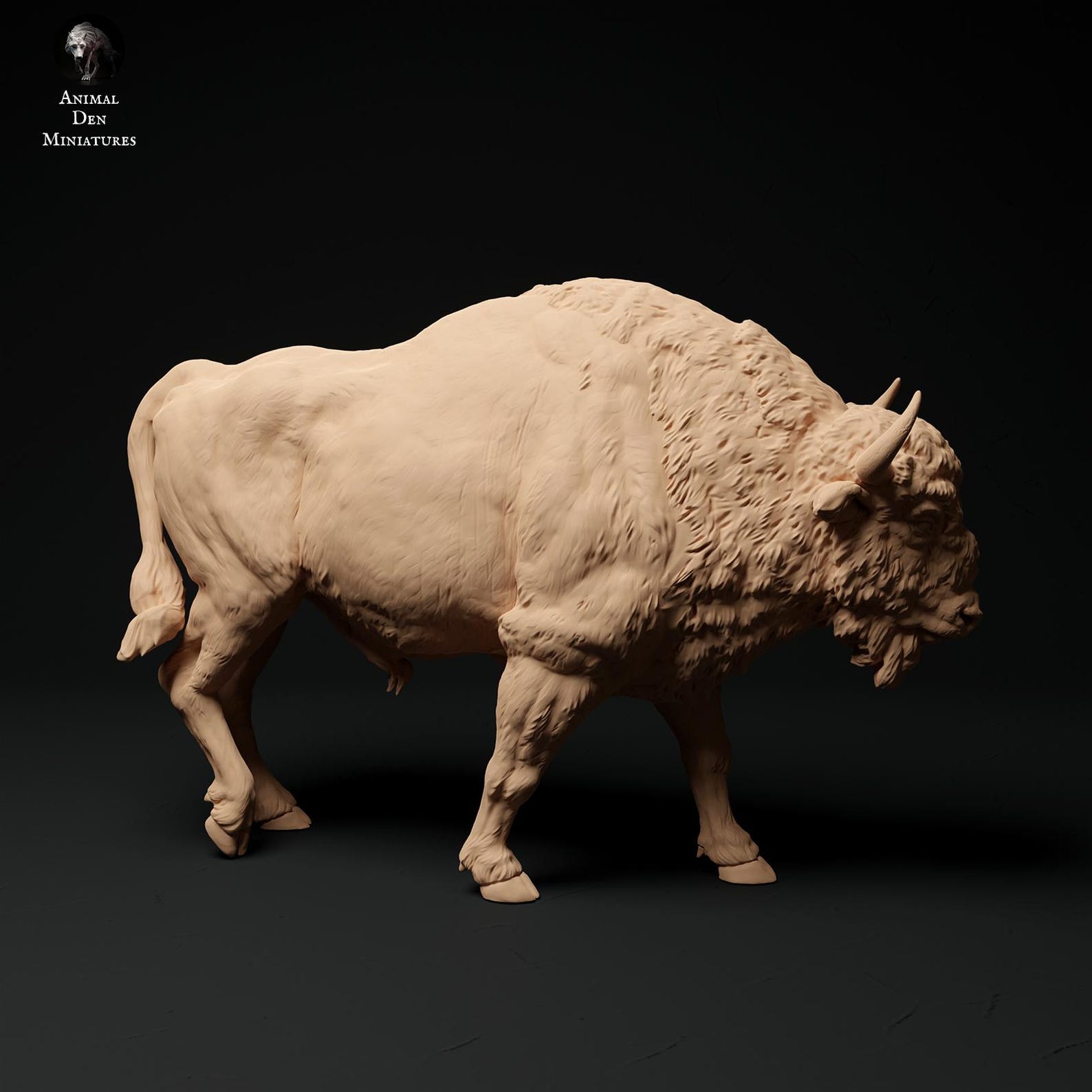 European Bison – 3D Printed Model - Unpainted - Animals Miniatures ...