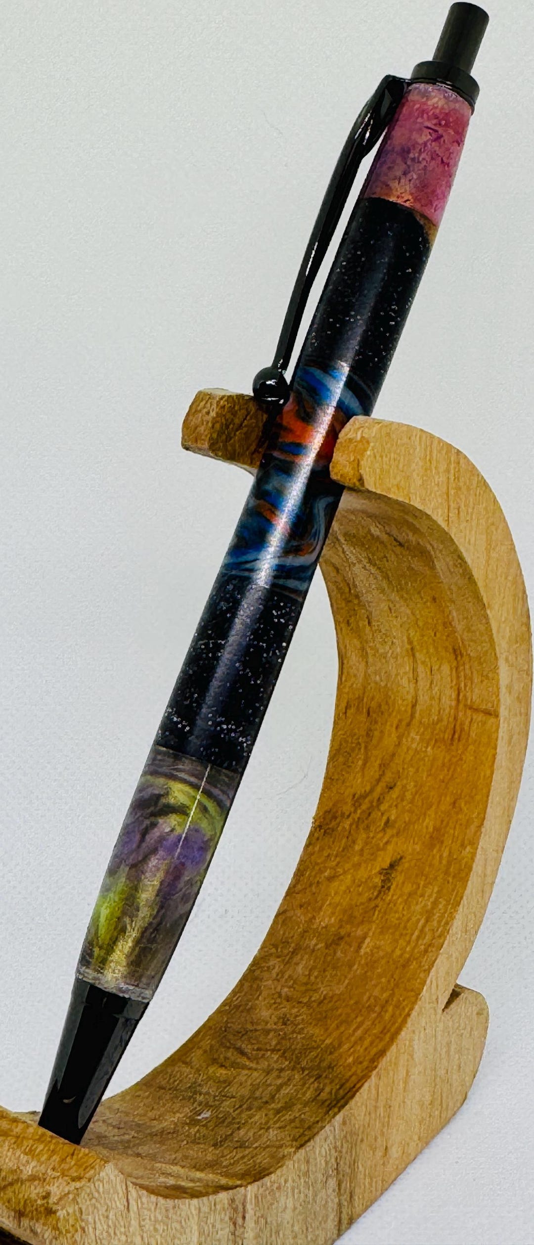 Handcrafted Resin & Wood Bits Ball Point Pen One of A Kind - Etsy