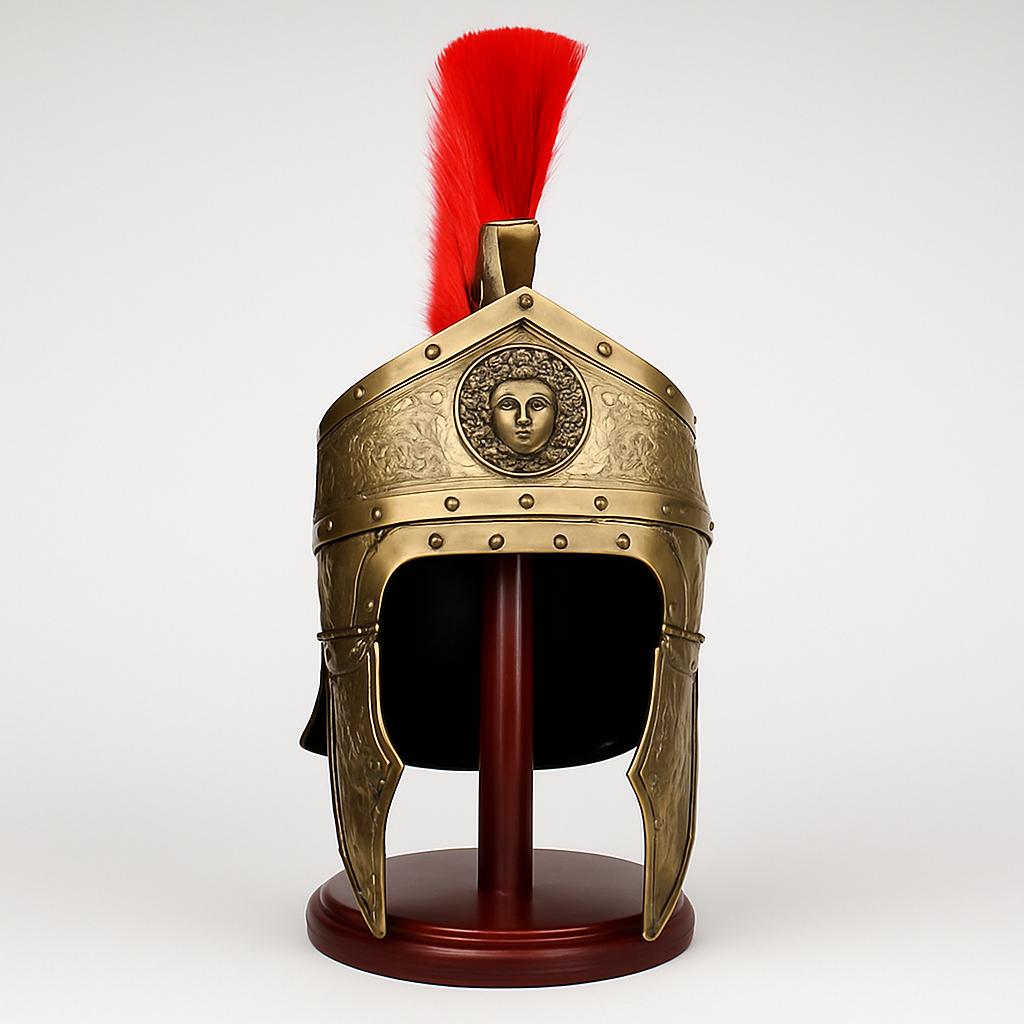 Handcrafted Roman Centurion Helmet – Engraved Steel Medieval Knight ...