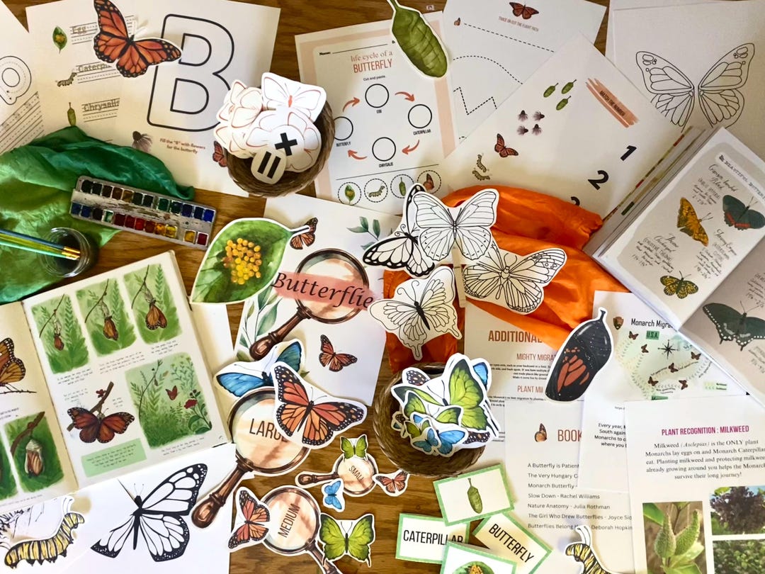 Homeschool Monarch Butterfly Unit Study, FREE BONUS Lesson Planner, for ...