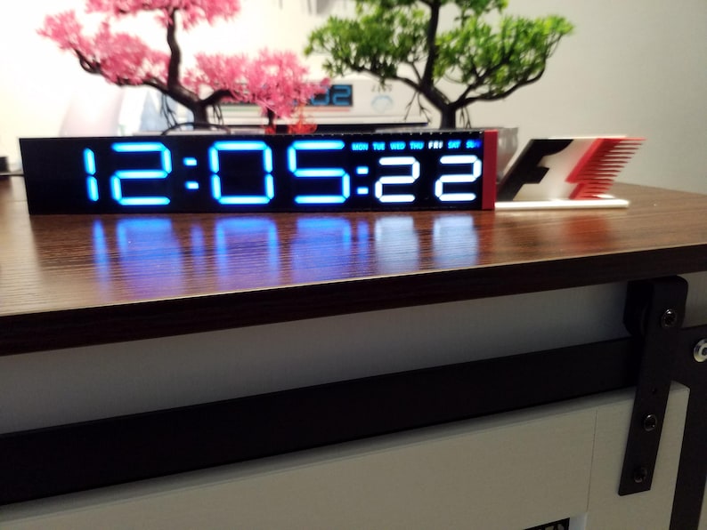 Formula One F1 LED Alarm Clock With Calendar, Atomatic Photosensitive ...