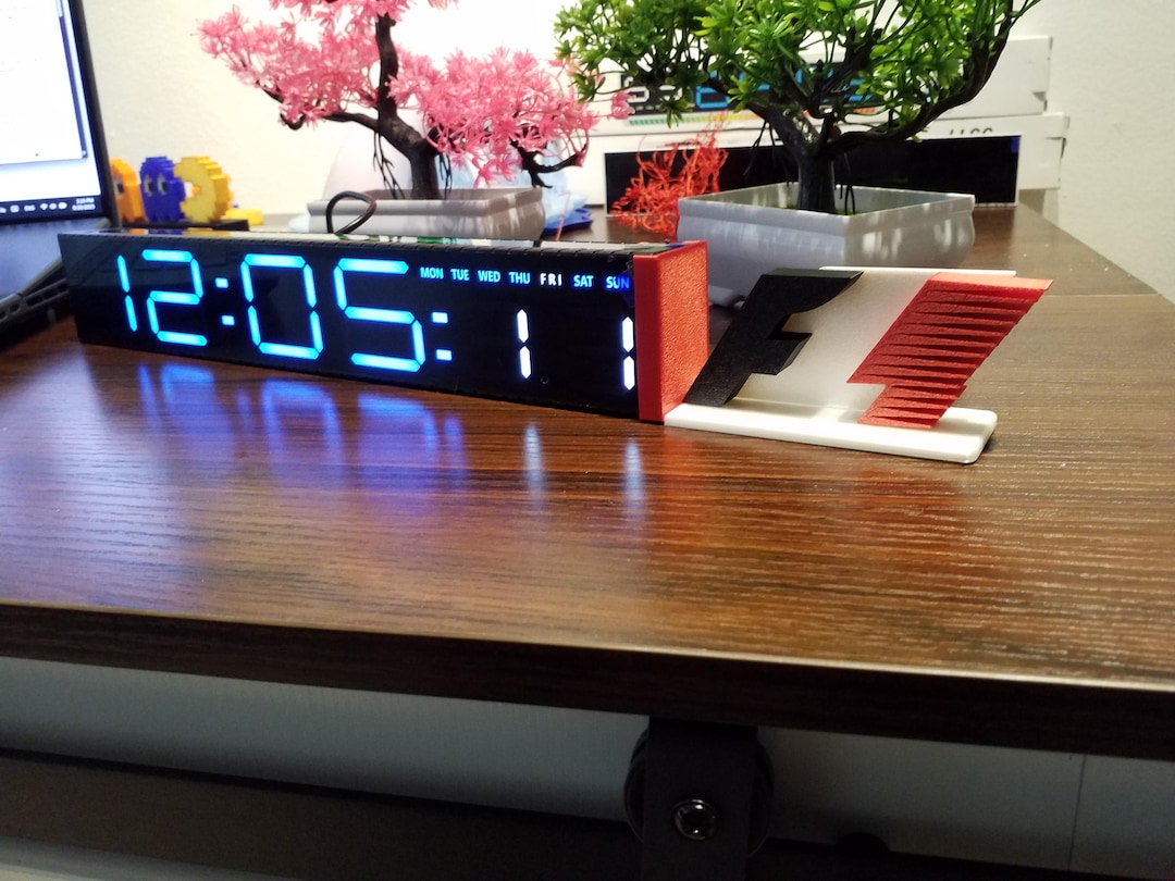 Formula One F1 LED Alarm Clock With Calendar, Atomatic Photosensitive ...