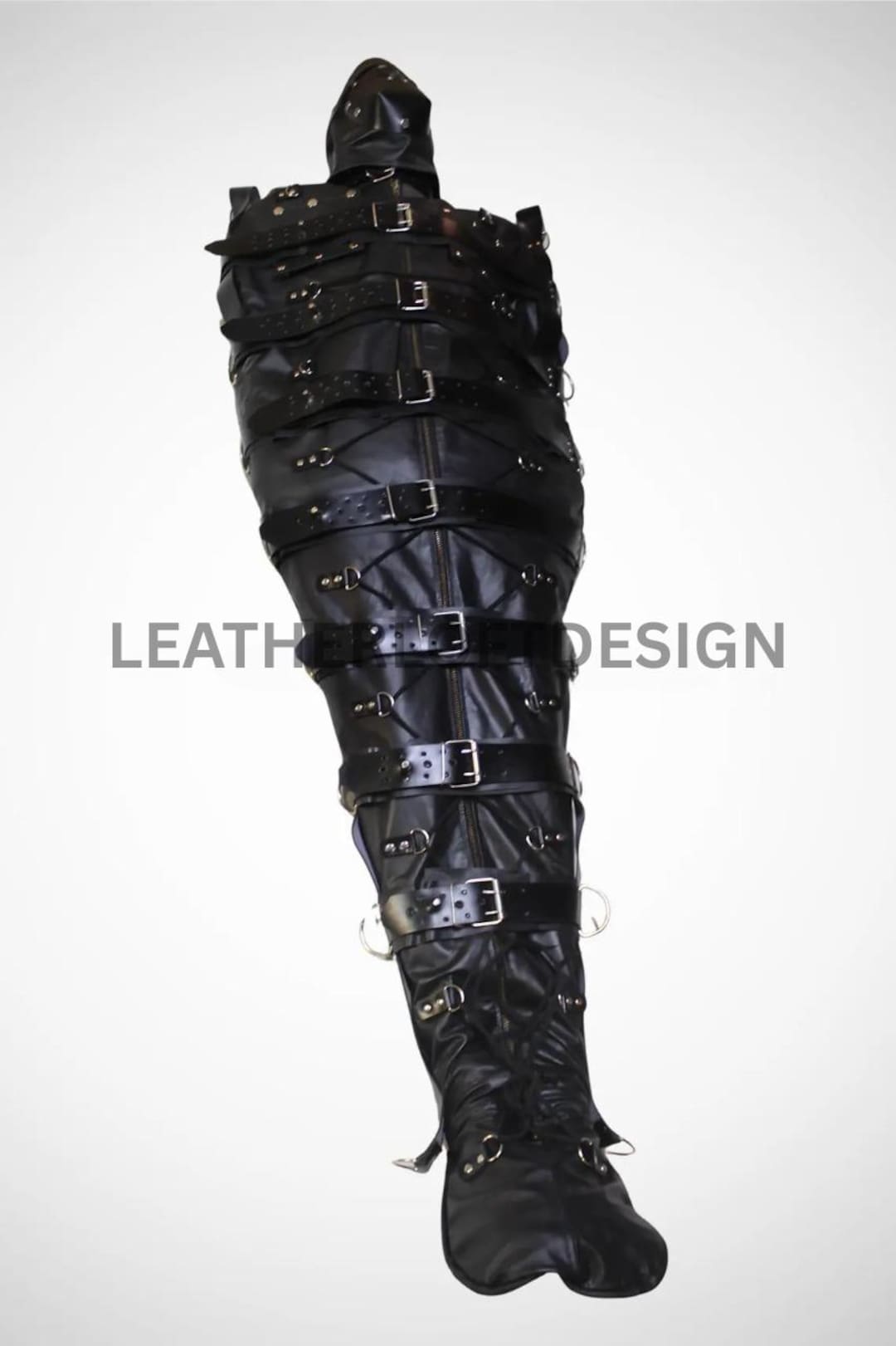 Real Leather Sleepsack Buckled Gothic Restraint Suit - Etsy