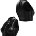 Real Leather Buckle Crop Vest – Black Sleeveless Zipper Top | Edgy ...