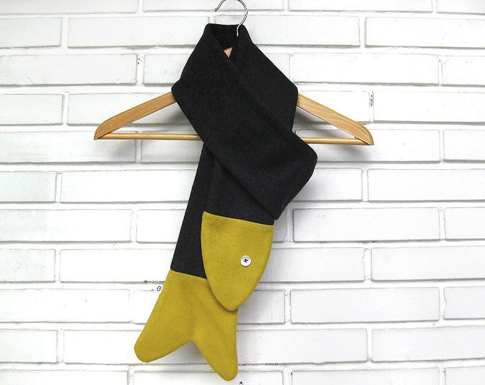 Warm Fish Scarf - Woollen Cloth - Etsy