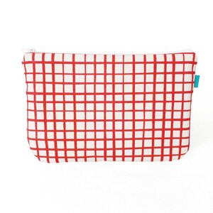 Red Zipper Pouch, Makeup Zipper Bag, Makeup Case, Sewing Kit Bag ...