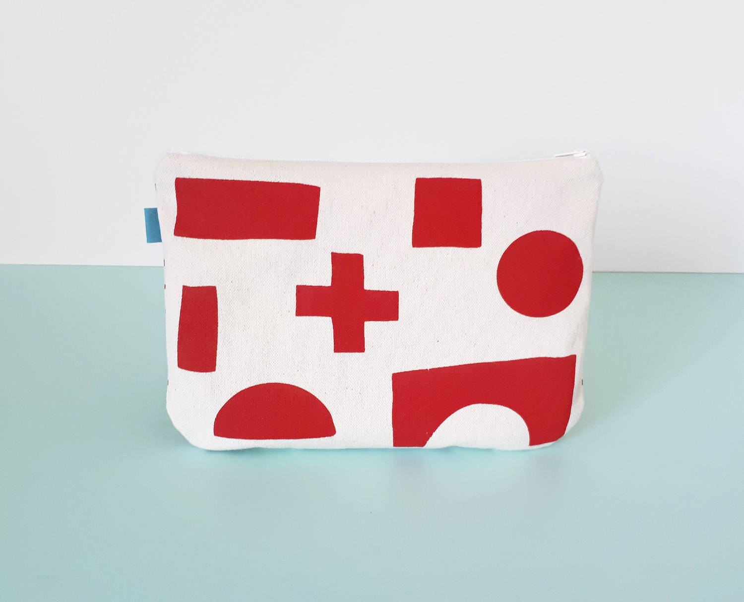 Red Zipper pouch Makeup zipper bag makeup case sewing kit | Etsy