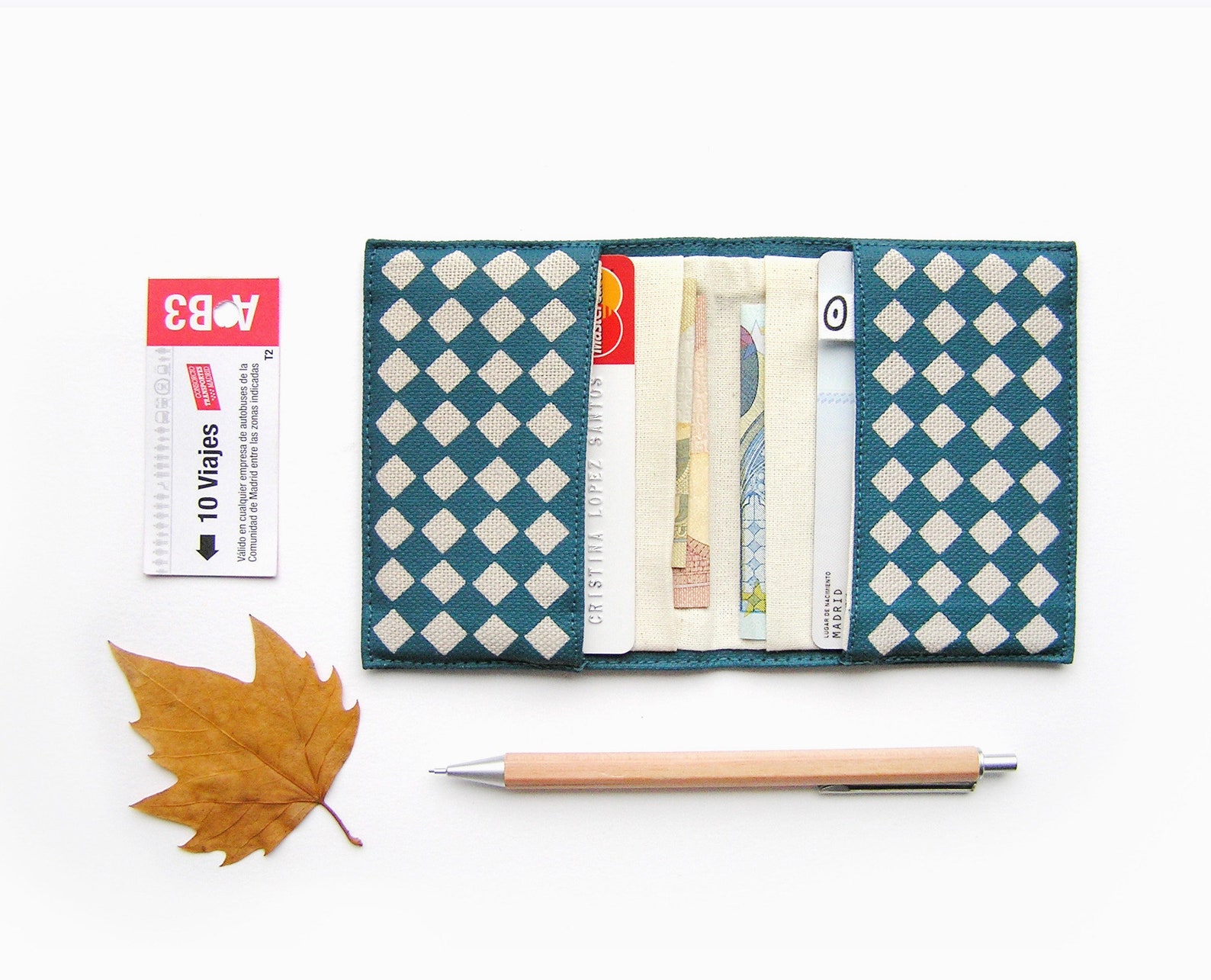 Slim Wallet in Mustard Yellow for Men or Women. No Bulk Mens - Etsy