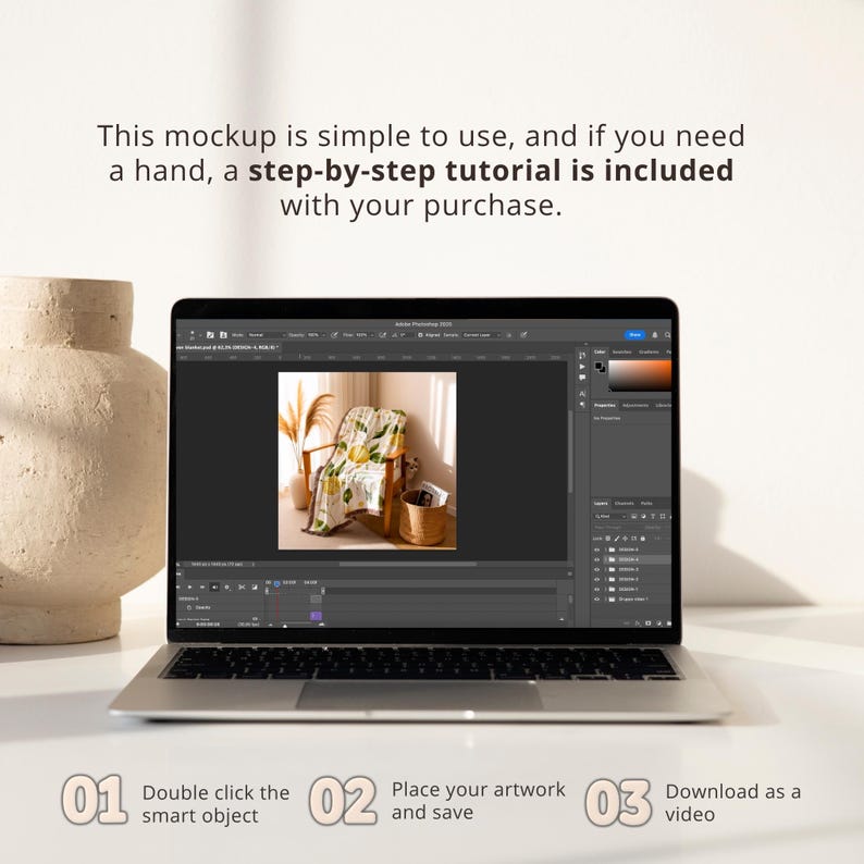 Woven Blanket VIDEO MOCKUP, Printify Woven Blanket Mockup, Woven Throw Blanket Mock Up ...