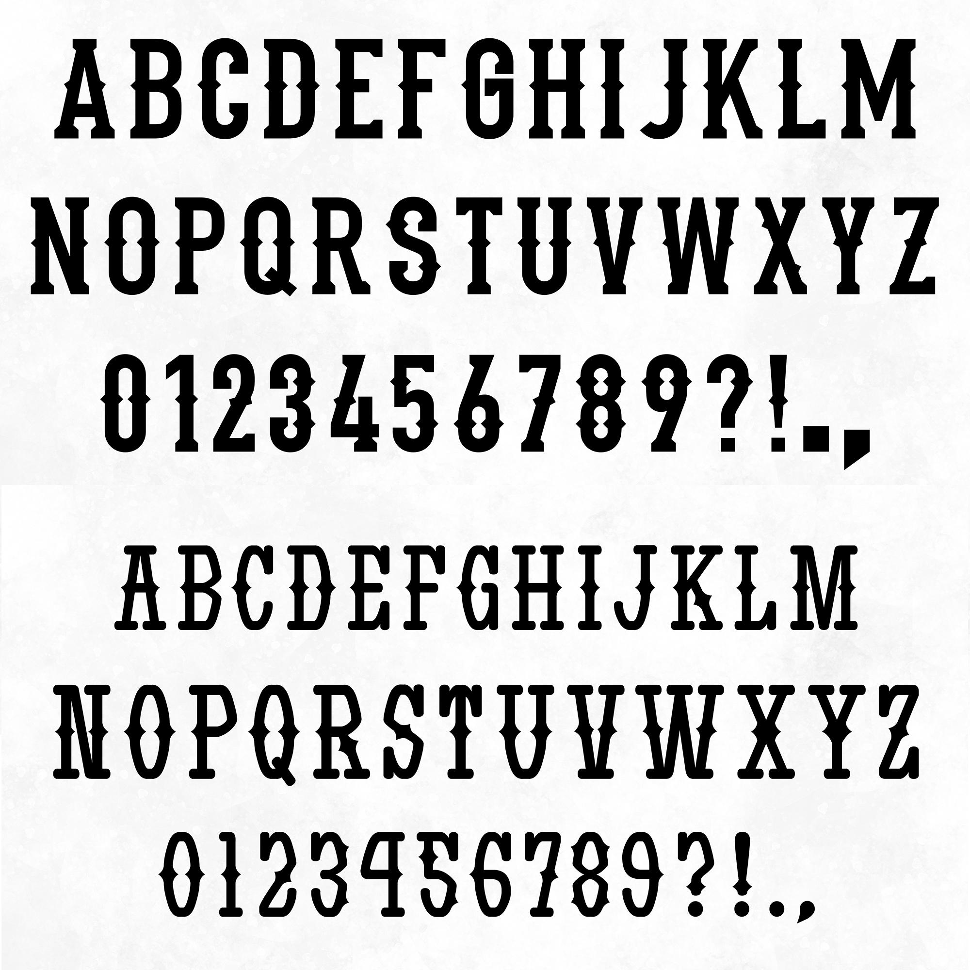 10 Western Fonts Bundle - OTF, SVG, PNG - Cowboy Font, Country Font ...