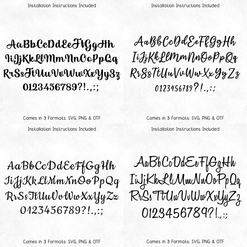 11 Script Fonts Bundle - OTF, SVG, PNG - Handwritten Script Font ...